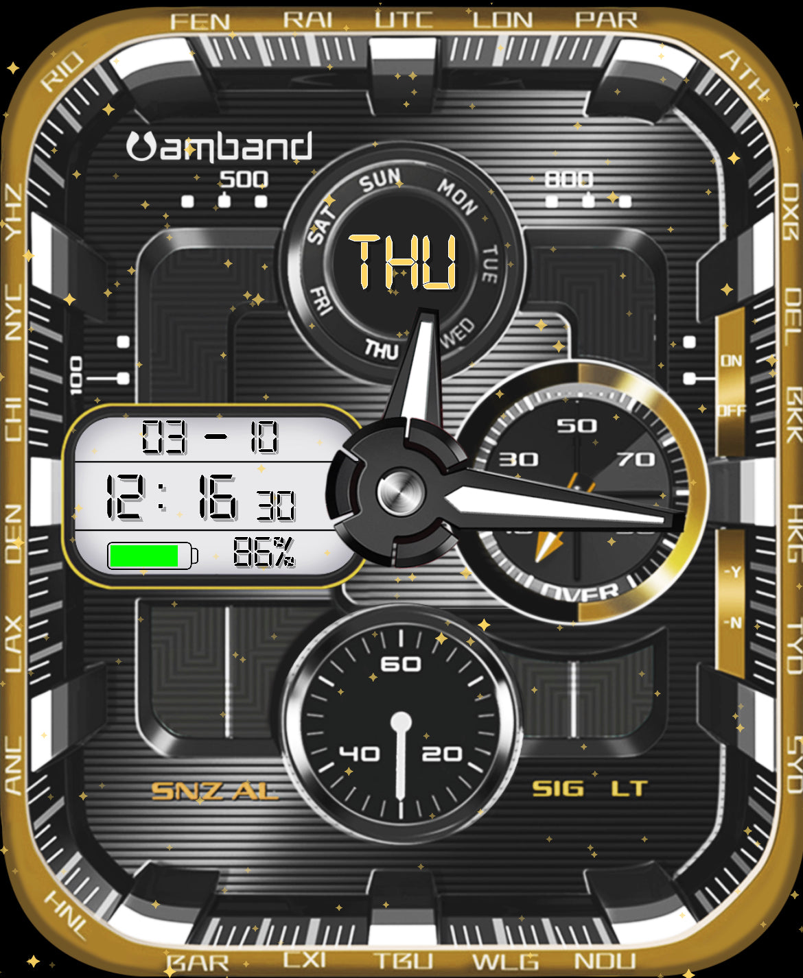 FREE amBand M1 Watch Face - Free Watch Face.Clock File